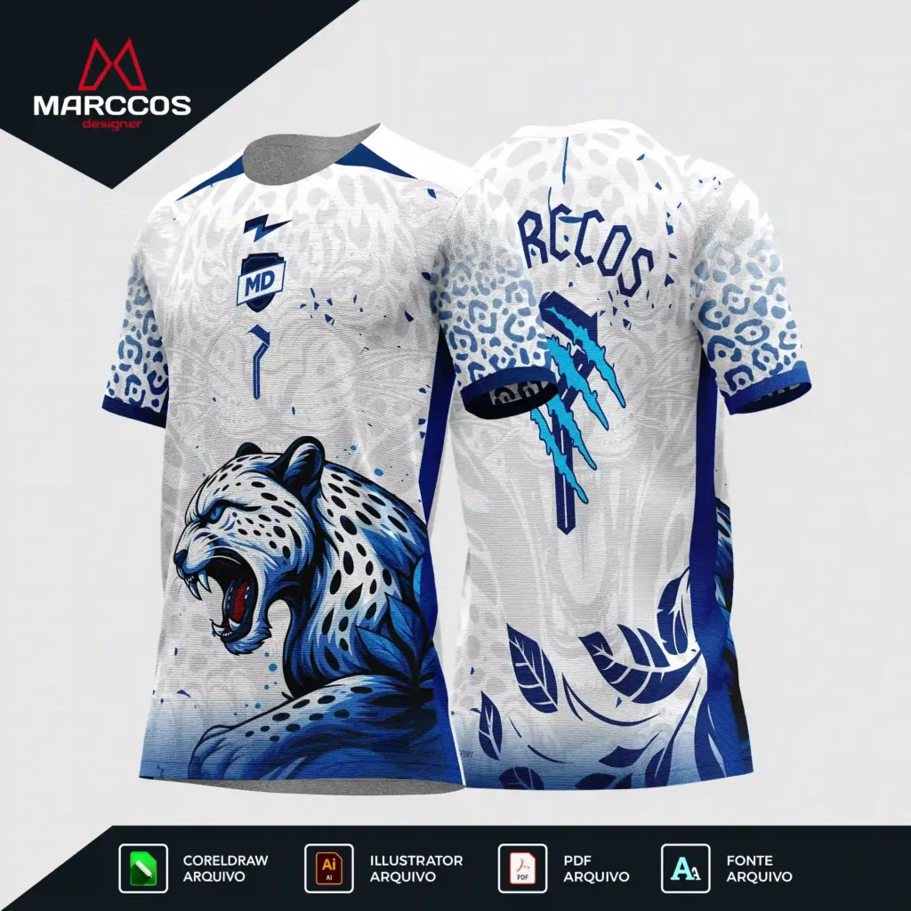 Arte Camisa Interclasse Onça Ocean - 0207