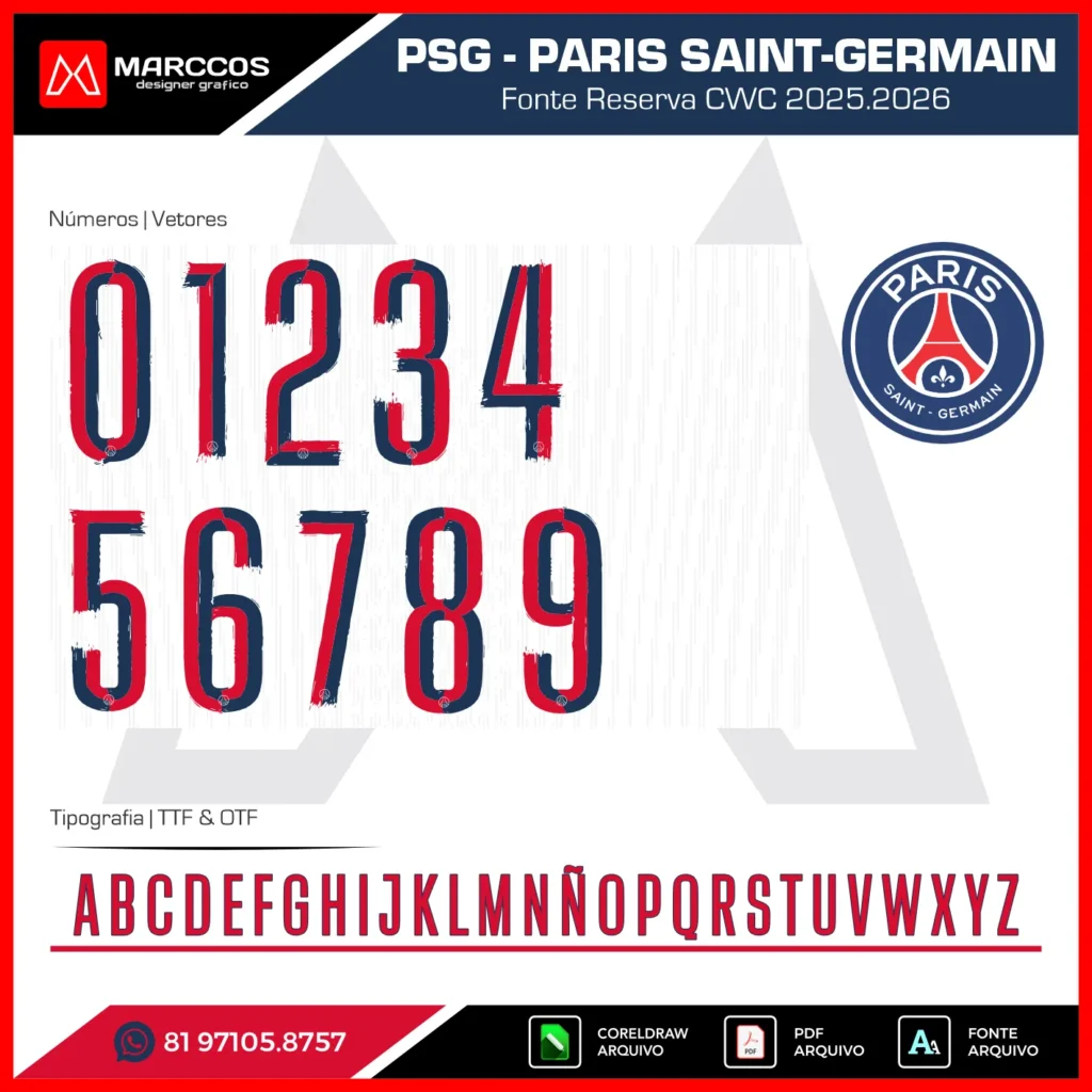 Fonte PSG Reserva CWC 2025.2026 - Subimação