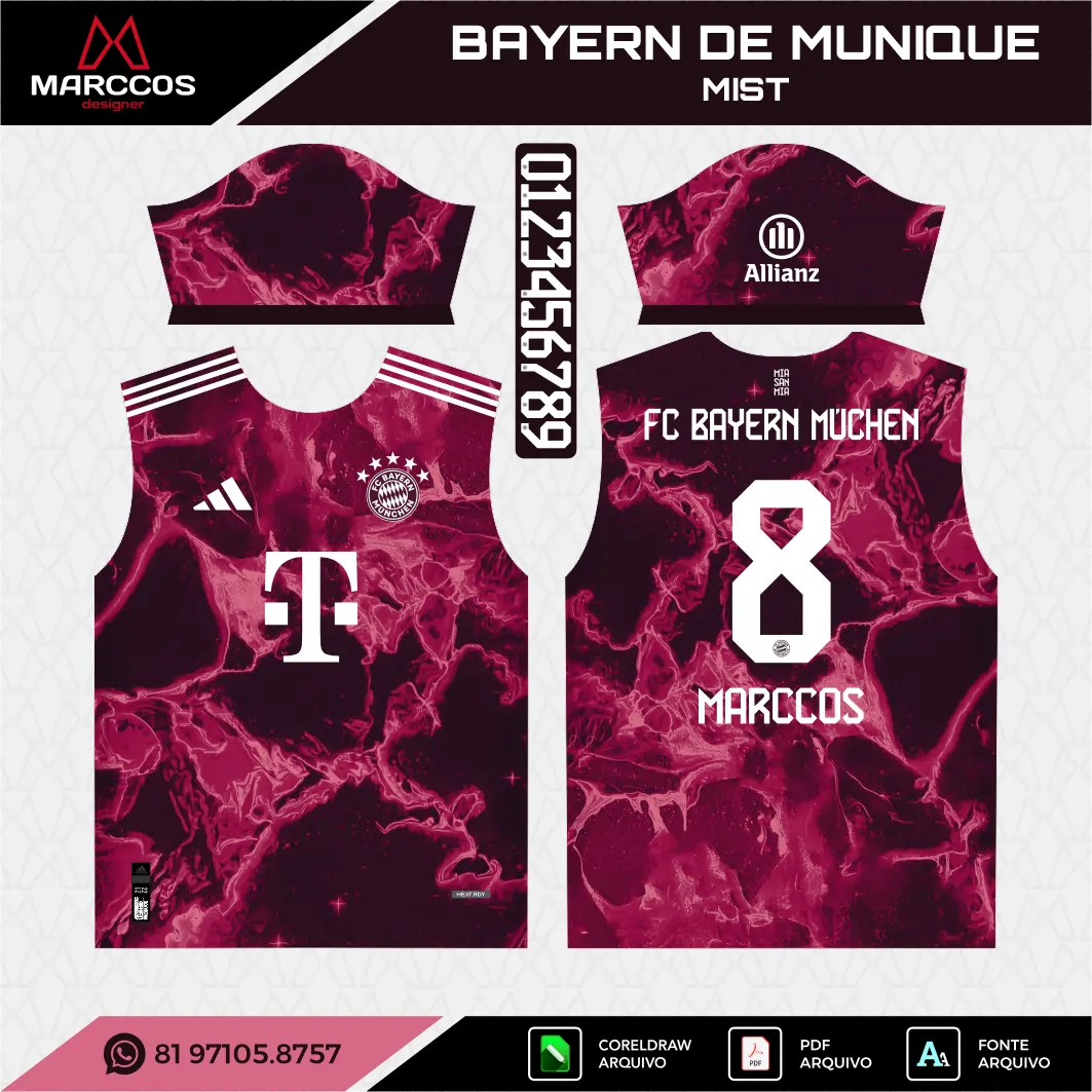 Arte Camisa Bayern de Munique Mist