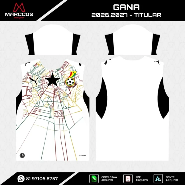 Arte Vetor Camisa Gana Titular 2026.2027